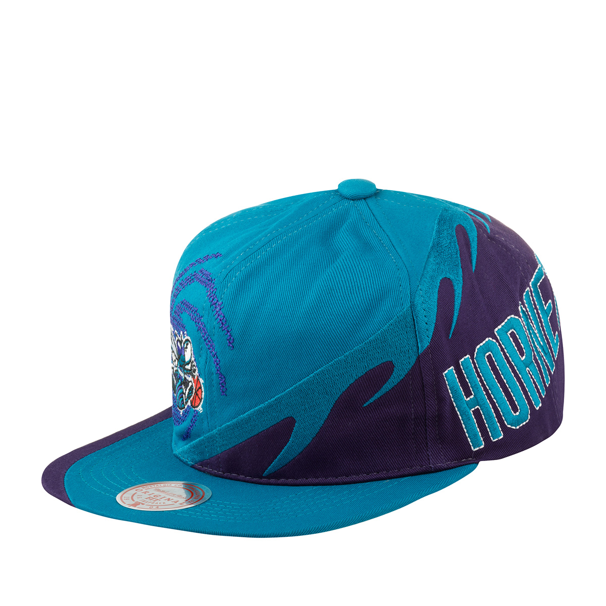 Бейсболка с прямым козырьком MITCHELL NESS HMUS4319-CHOYYPPPTEAL ...